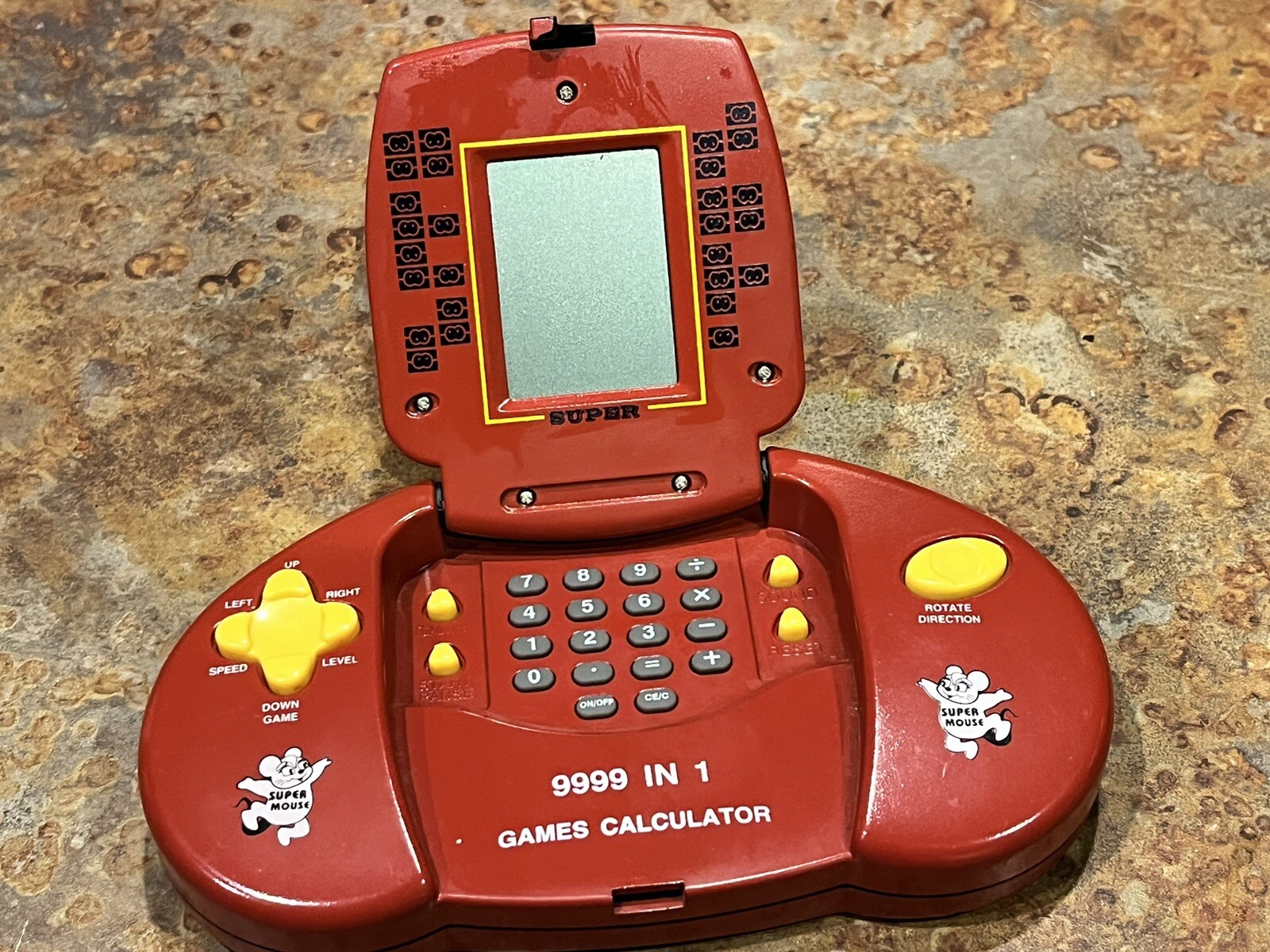 Vintage Game/Calculator 9999 in 1- Tested Super / Super Mouse Red | eBay