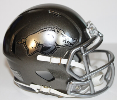 2015 Arkansas Razorbacks Anthracite Custom Riddell Mini Helmet vs ...