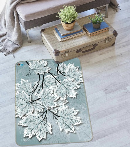 3D Hand Painted Maple Leaf NAO10792 Game Rug Mat Elegant Photo Carpet ...