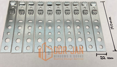 10x Window Fixing Brackets Steel Frame Clips Lugs Mounting Anchors UPVC ...