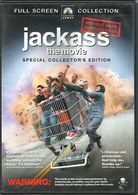 Jackass: The Movie DVD 2003 Johnny Knoxville Bam Margera Chris Pontius ...