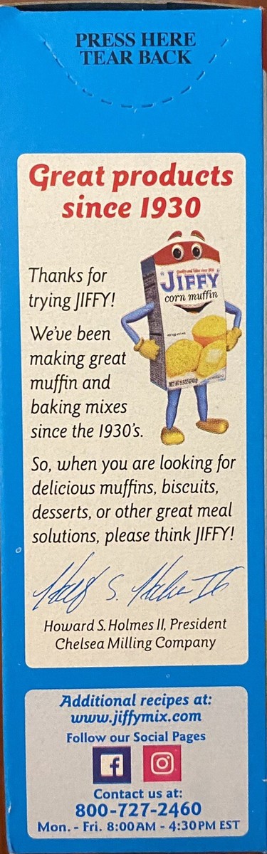 Jiffy Cornbread Directions On Box