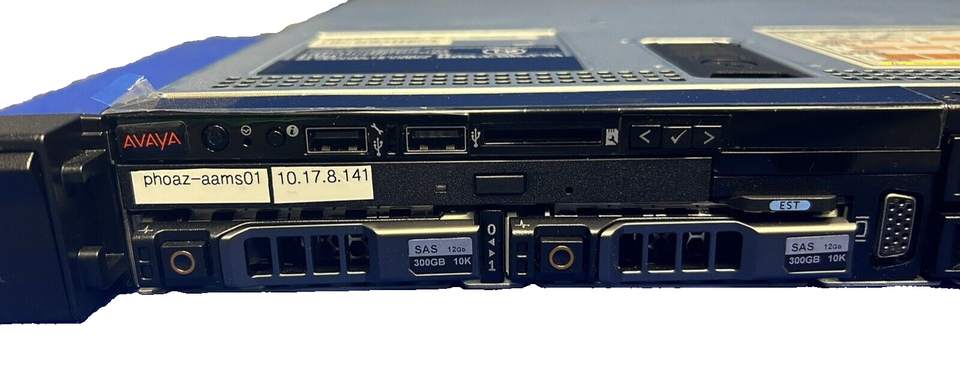AVAYA/Dell PowerEdge R630 Server 2 X SAS 300GB 10K & 2X Dell 750W Power ...
