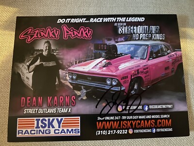 Disco Dean “Stinky pinky” Signed Street Outlaws Promo Card 2021 PRI | eBay