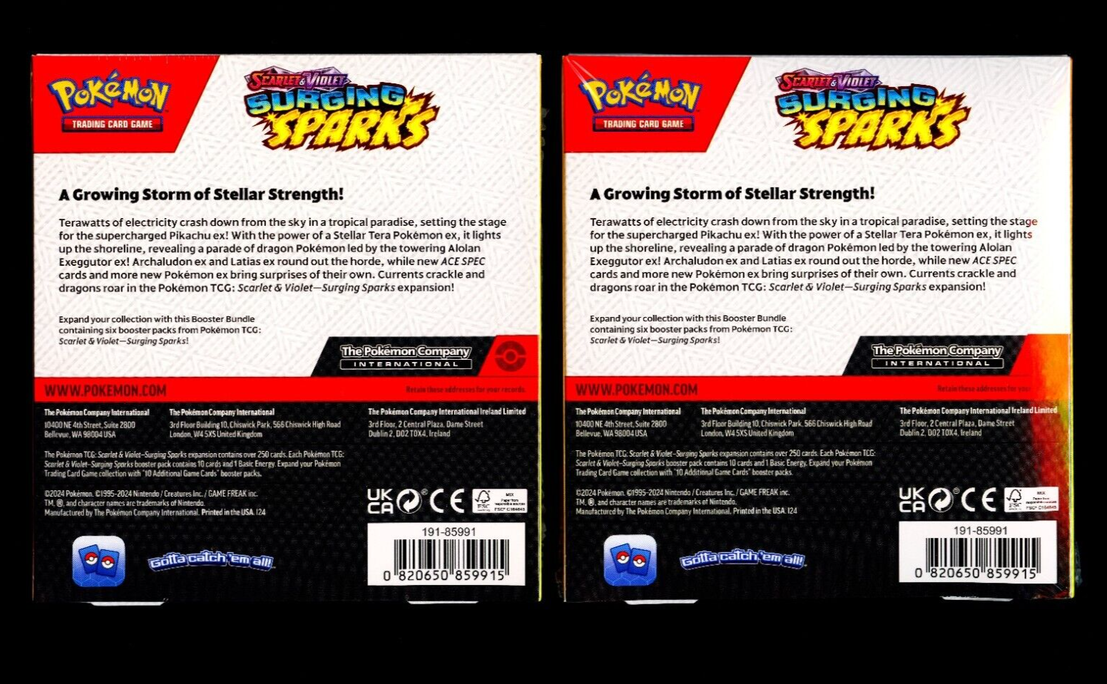 Pokemon TCG Scarlet & Violet Surging Sparks Booster Bundle - LOT OF 2 ...