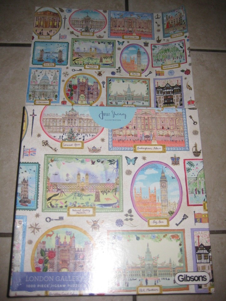 GIBSONS JIGSAW PUZZLE - LONDON GALLERY - FAMOUS LANDMARKS - 1000 PIECES ...