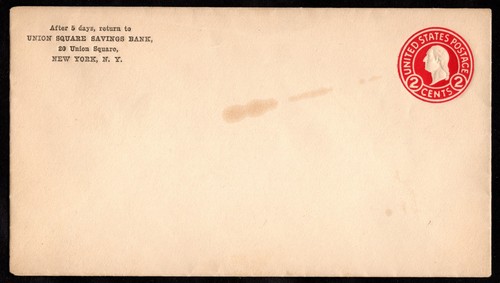 Centsational Cover - U93 Die 6 on Amber Paper with 1921 WM 25 - Stained ...