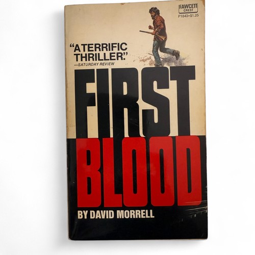 FIRST BLOOD First Edition First Printing Paperback Book DAVID MORRELL ...