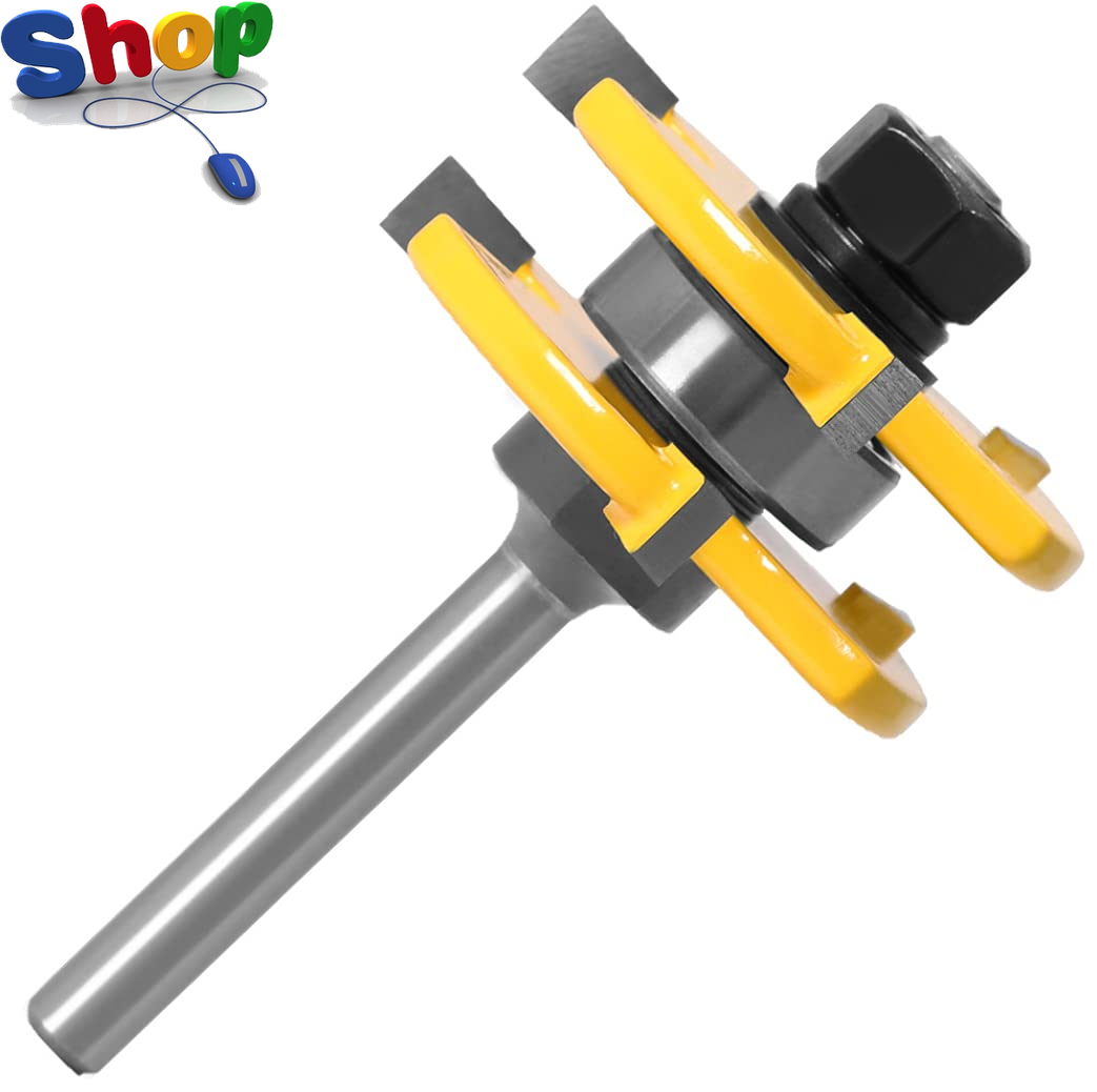 Lock Miter 45 Degree Joint Router Bits + 2Pcs Tongue and Groove Set ...