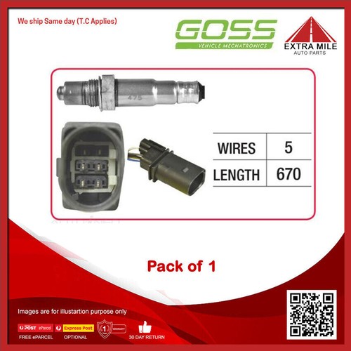 GOSS Oxygen Sensor For Audi Q5 8R FSI 3.2L CALB DOHC-PB 24v Petrol | eBay