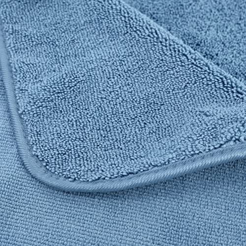 Quick Dry Lint Free Microfiber Bath Sheet 35 X 70 In Pack Of 2 blue | eBay