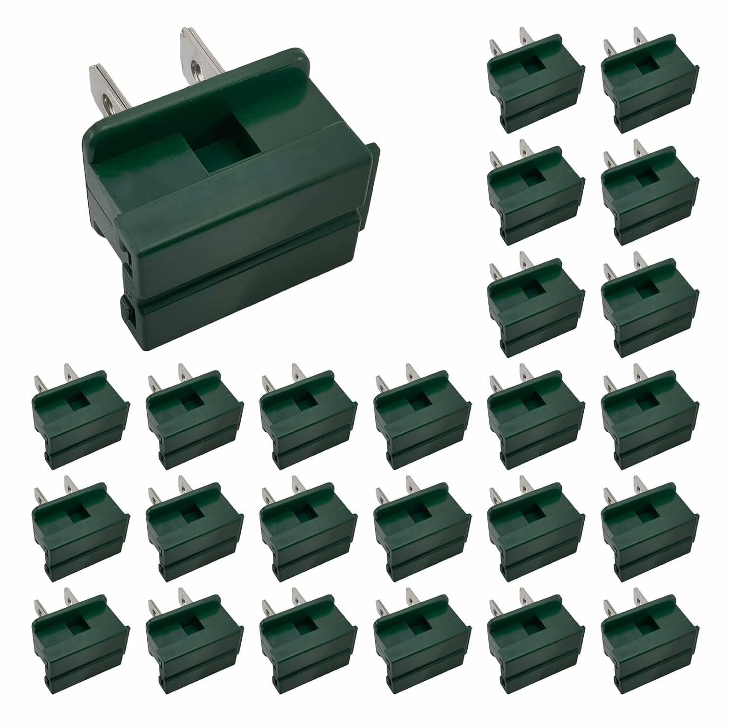25 Pack Green SPT-1 Vampire Male Plug Slip Plug Zip Plug Gilbert Plug ...