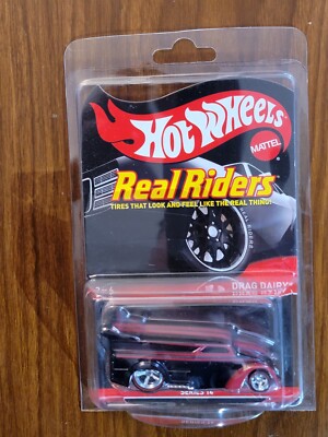 Hot Wheels RLC Black Drag Dairy Ser. 14 Real Riders Series #2,391 of ...