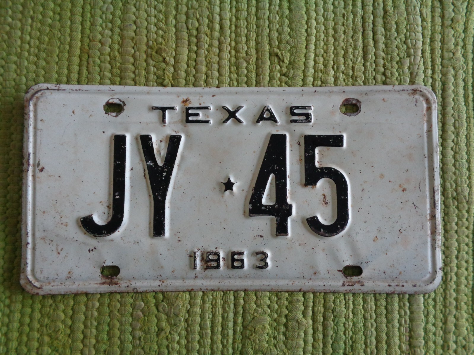 1963 Texas License Plate TX Star 63 Tag JY-45 | eBay