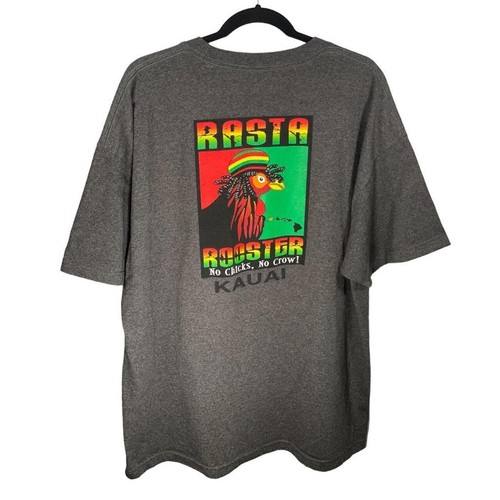 Vintage Y2K Rasta Rooster T Shirt Size 2XL 90s Skater Hiphop Streetwear ...