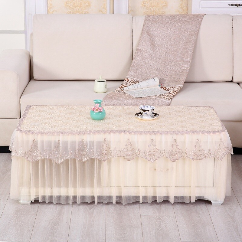 Rectangle Tablecloth Elegant Table Cover Floral Pattern Tea Table ...