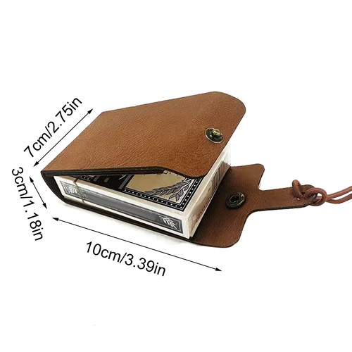 Travel Cribbage Board Game Set Wooden Cribbage Board With Storage Faux ...