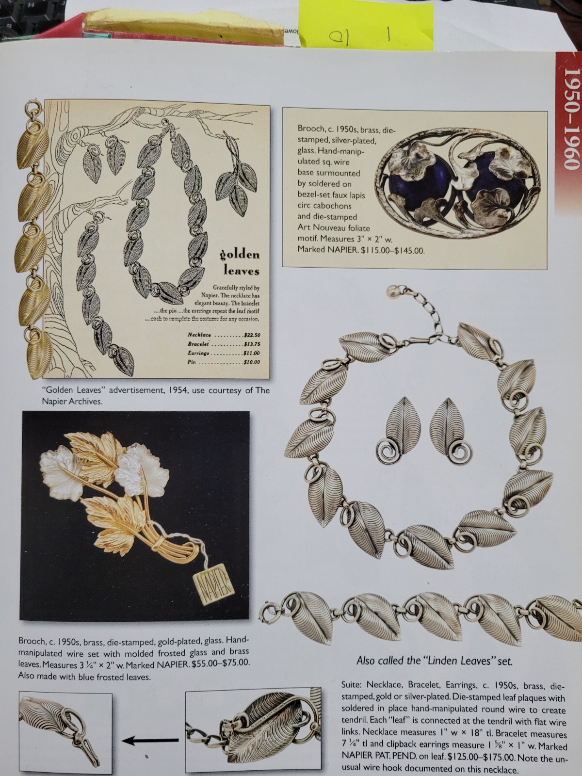 Vintage Signed Napier Ad Book Piece Leaves Runway Sta… - Gem