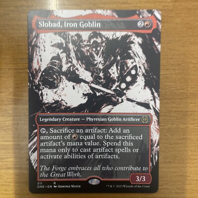 x1 Slobad, Iron Goblin (311) - Showcase R MTG Phyrexia: All Will Be One ...