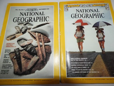 2 National Geographic Magazines August & September 1979 Bird Migration ...