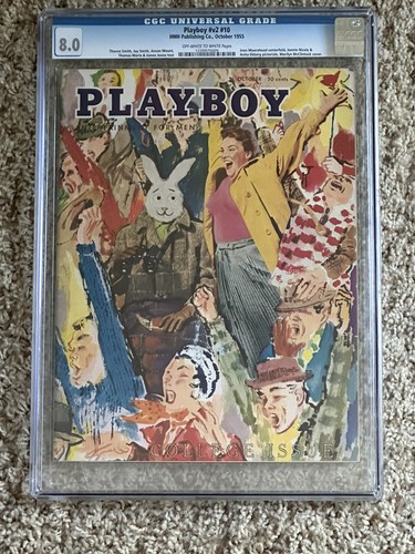 Playboy October 1955 HMH Publishing #v2 #10 Jean Moorehead CGC 8.0 | eBay