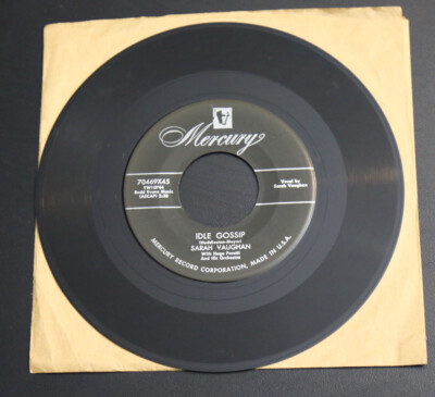 Sarah Vaughan - Idle Gossip / Make Yourself Comfortable On Mercury 45 ...