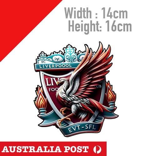 RED LIVERPOOL FC LFC VINYL DECAL STICKER CHAMPIONS LEAGUE Large Sticker ...