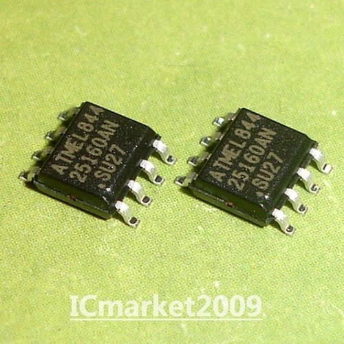 5 PCS AT25160AN-10SU-2.7 SOP-8 AT25160 25160AN SU27 SI27 SPI Serial ...