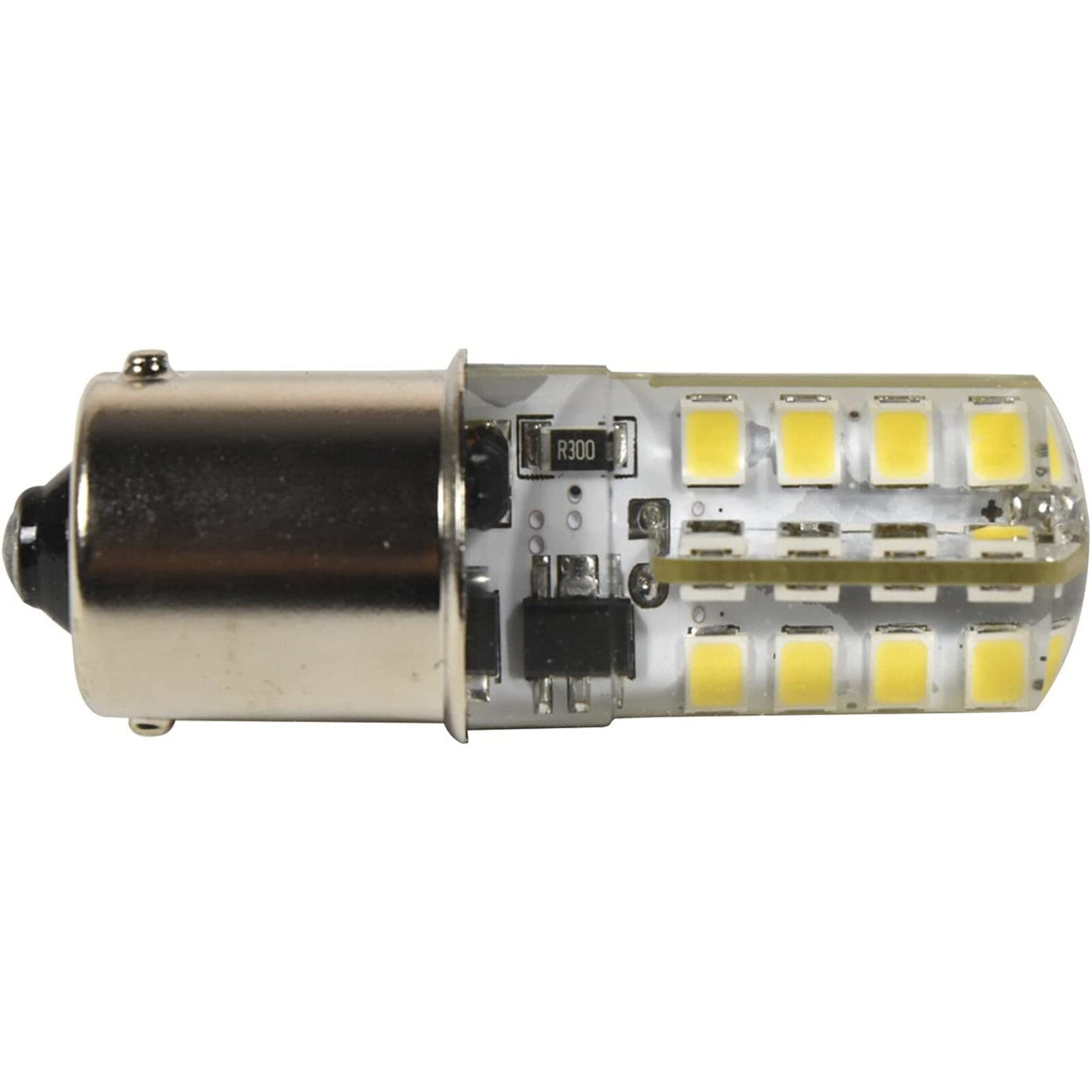 4x HQRP 10-30V BA15s Base 32 LEDs Bulb for 1141 / 1156 RV Interior ...