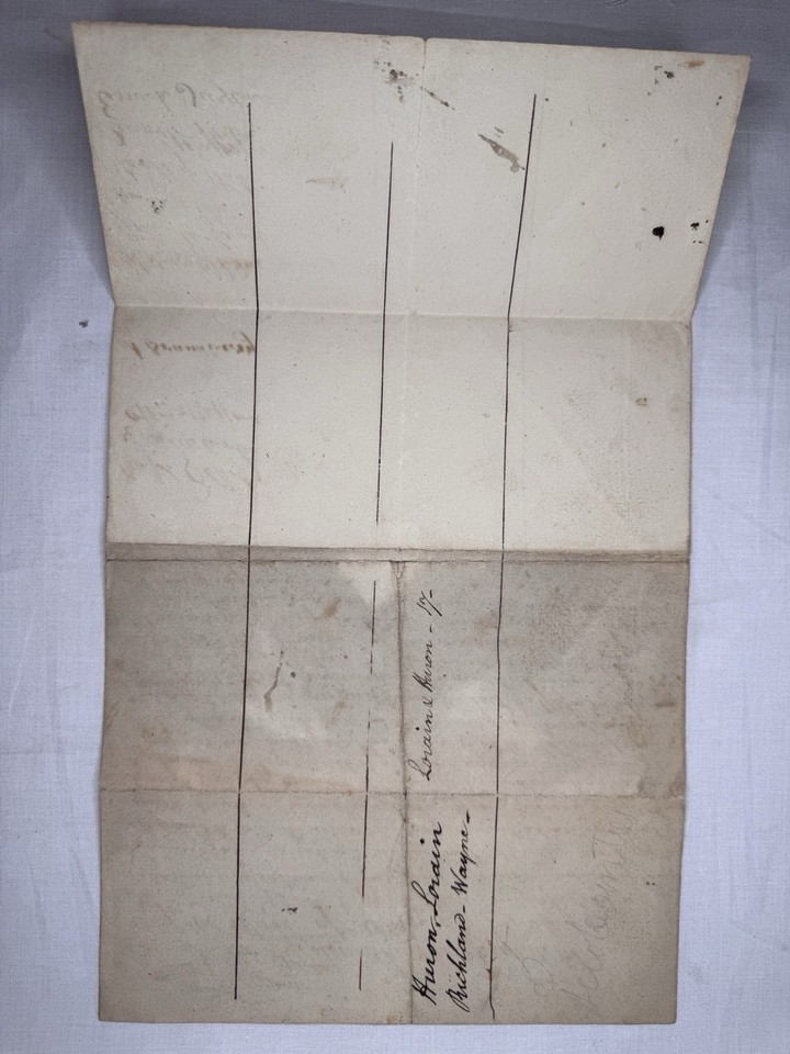 1833 Ohio Petitions to Form Ashland County w/ 100 Pioneer Signatures ...