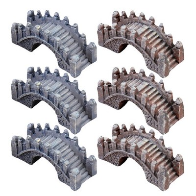 6 Pcs Decorative Bridge for Landscape Decoration Miniature Garden ...