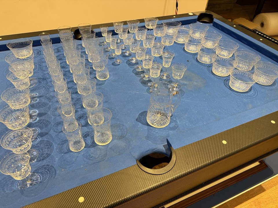 Job Lot Pall Mall Lady Hamilton 60 Various Glasses And Dessert Bowls ...