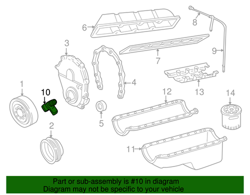 Genuine GM Engine Crankshaft Position Sensor 12575172 | eBay