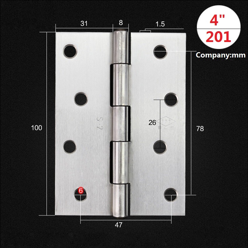 304/201 Stainless Steel Door Hinges Butt For Internal Doors Furniture ...