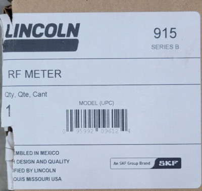 LINCOLN INDUSTRIAL 915 RF ELECTRONIC METER SERIES B | eBay