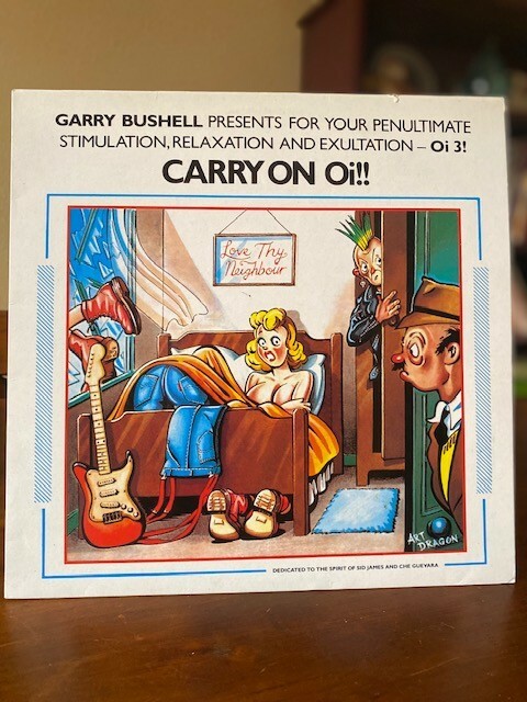 CARRY ON OI! Various punk and Oi! Gary Bushell rare record vinyl lp 1st ...