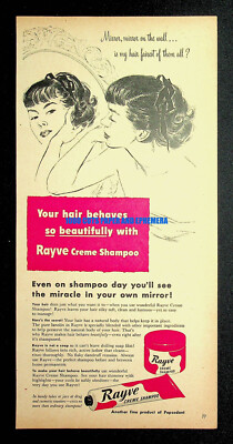 Rayve Cream Shampoo Pepsodent 1949 Trade Print Magazine Ad Poster ADVERT | eBay