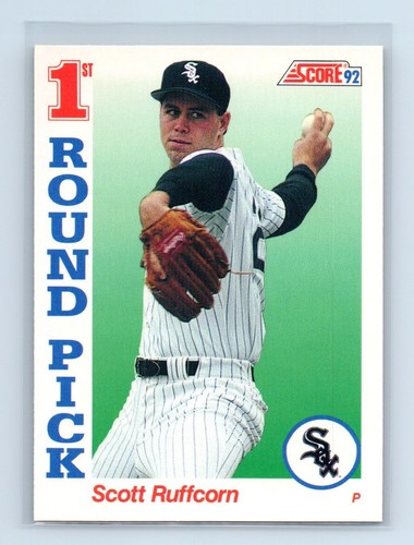 1992 Score Straight from the Pack Scott Ruffcorn Rookie Chicago White ...