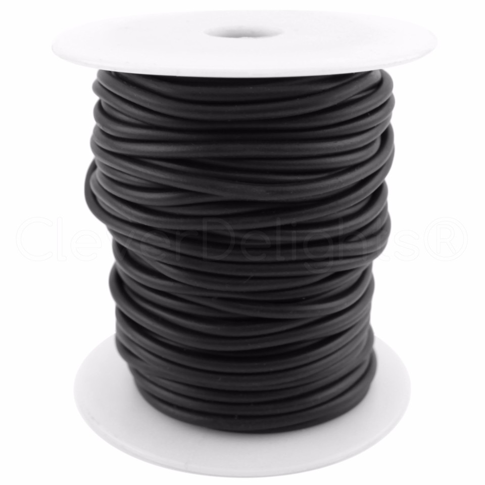 Solid Rubber Cord - Pick Length - 1mm 2mm 3mm 4mm 5mm 7mm 8mm - 5 10 20 ...