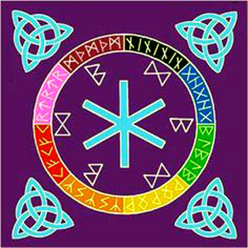 Rune Mother Altar Cloth - Norse, Viking, Meditation, Odin, Heathen ...