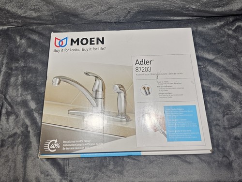 MOEN Adler Single-Lever Low Arc Kitchen Faucet / Chrome - 87203 ...