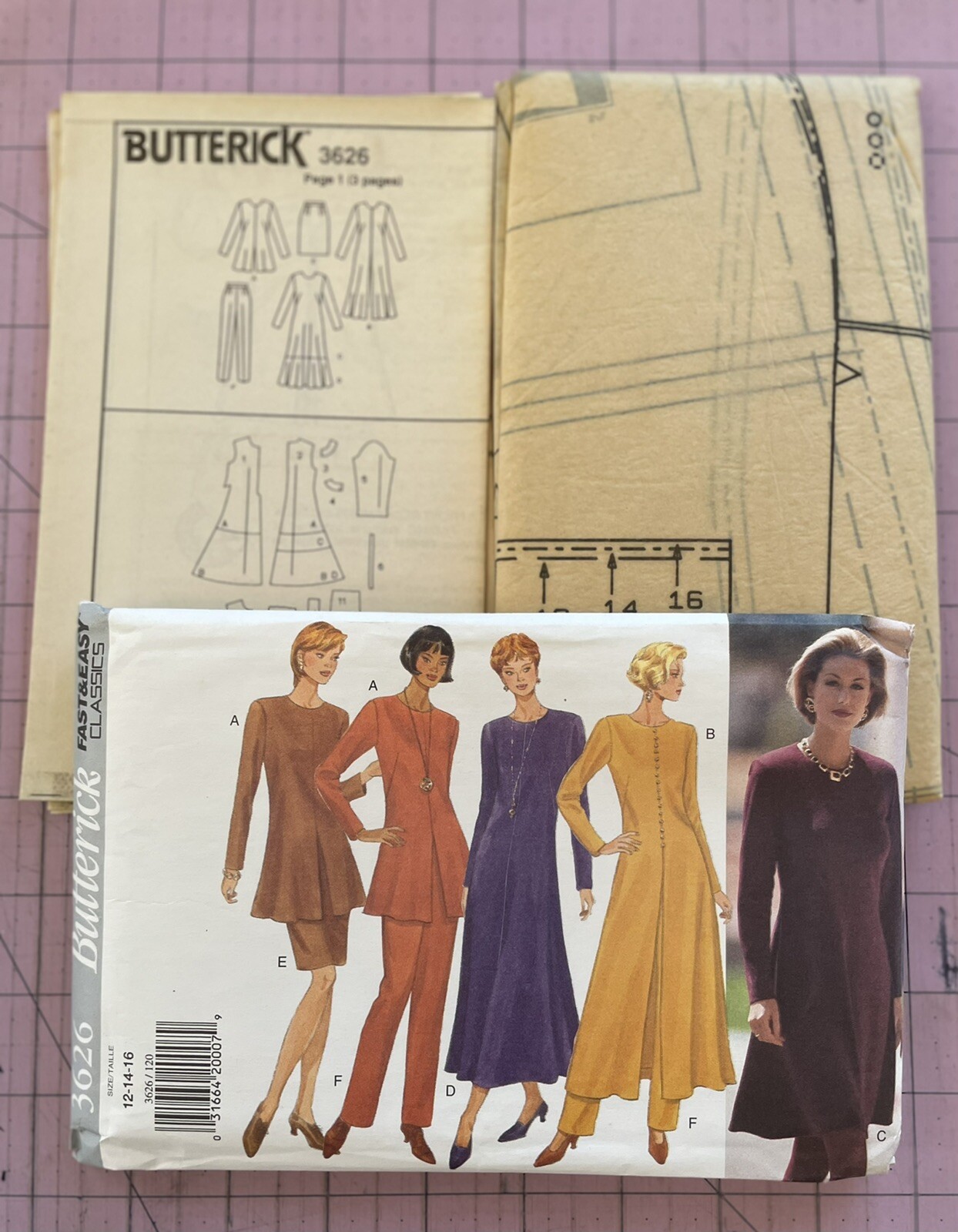 Butterick 3626 Women’s Size 12 14 16 Dress Pattern OOP | eBay
