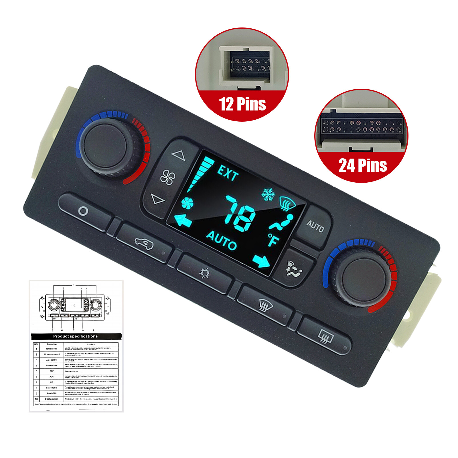 AC Heater Climate Control Module 599-211XD For GMC Yukon Chevrolet ...