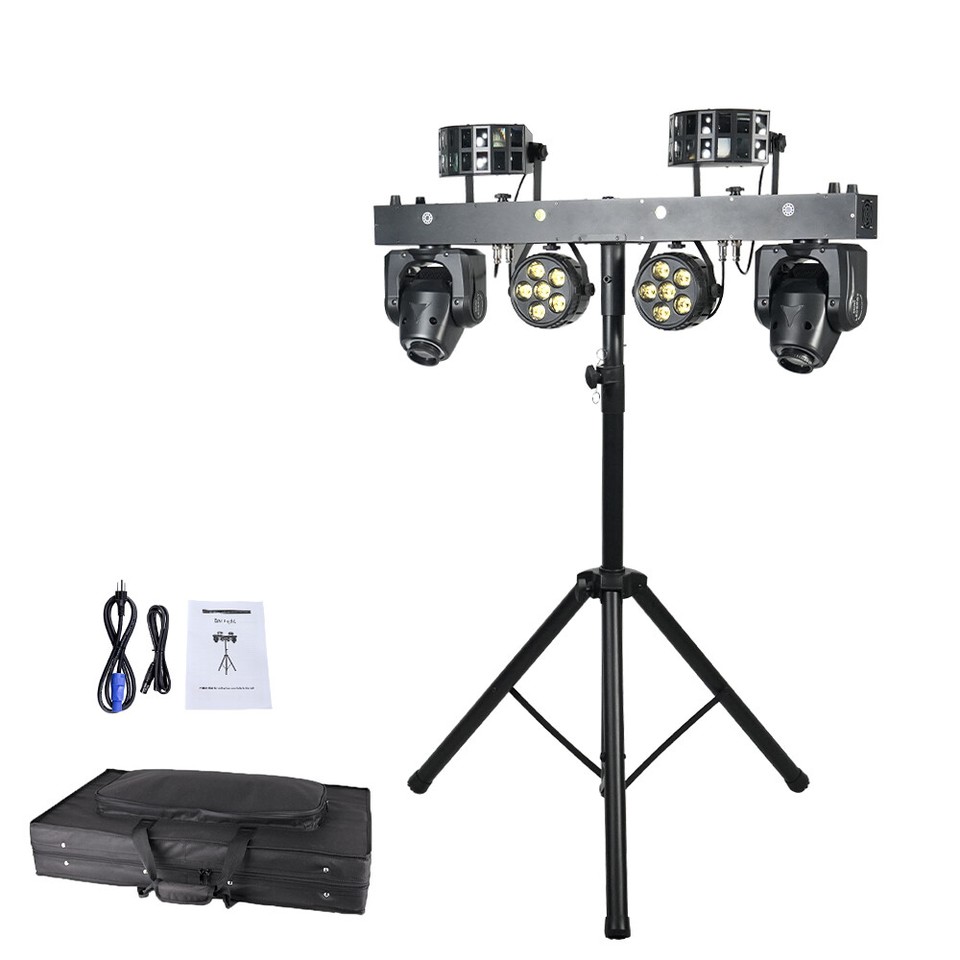 5in1 Moving Head Par Light LED DJ Lights w/Stand Stage Light DMX Gig ...