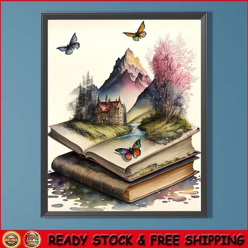 5D DIY Full Round Drill Diamond Painting Book World Kit Home Decoration ...