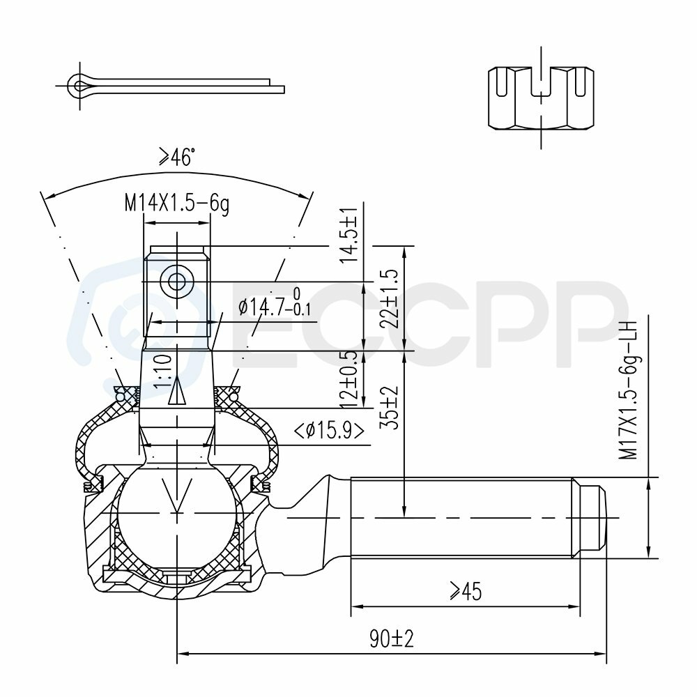 CCIYU Inner Tie Rod Ends Outer Tie Rod Ends Idler Arm Pitman Arm Tie