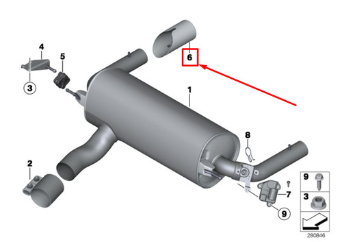 NEW BMW 3 E90 EXHAUST PIPE TIP 18307610632 7610632 NO IMPORT DUTIES TO ...
