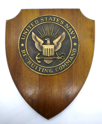 Vintage United States Navy Recruiting Command Plaque | eBay