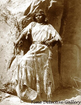 Native American Paiute Woman "U-wa" Arizona - 1874 - Historic Photo ...