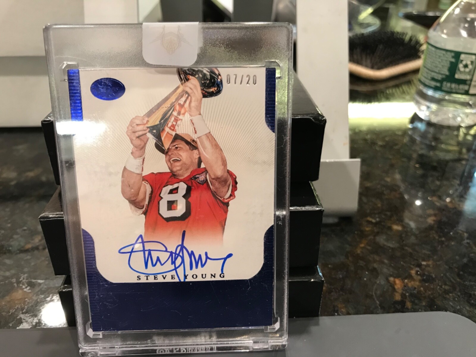 Panini Flawless Blue Victors On Card Autograph 49ers Steve Young 07/20 ...